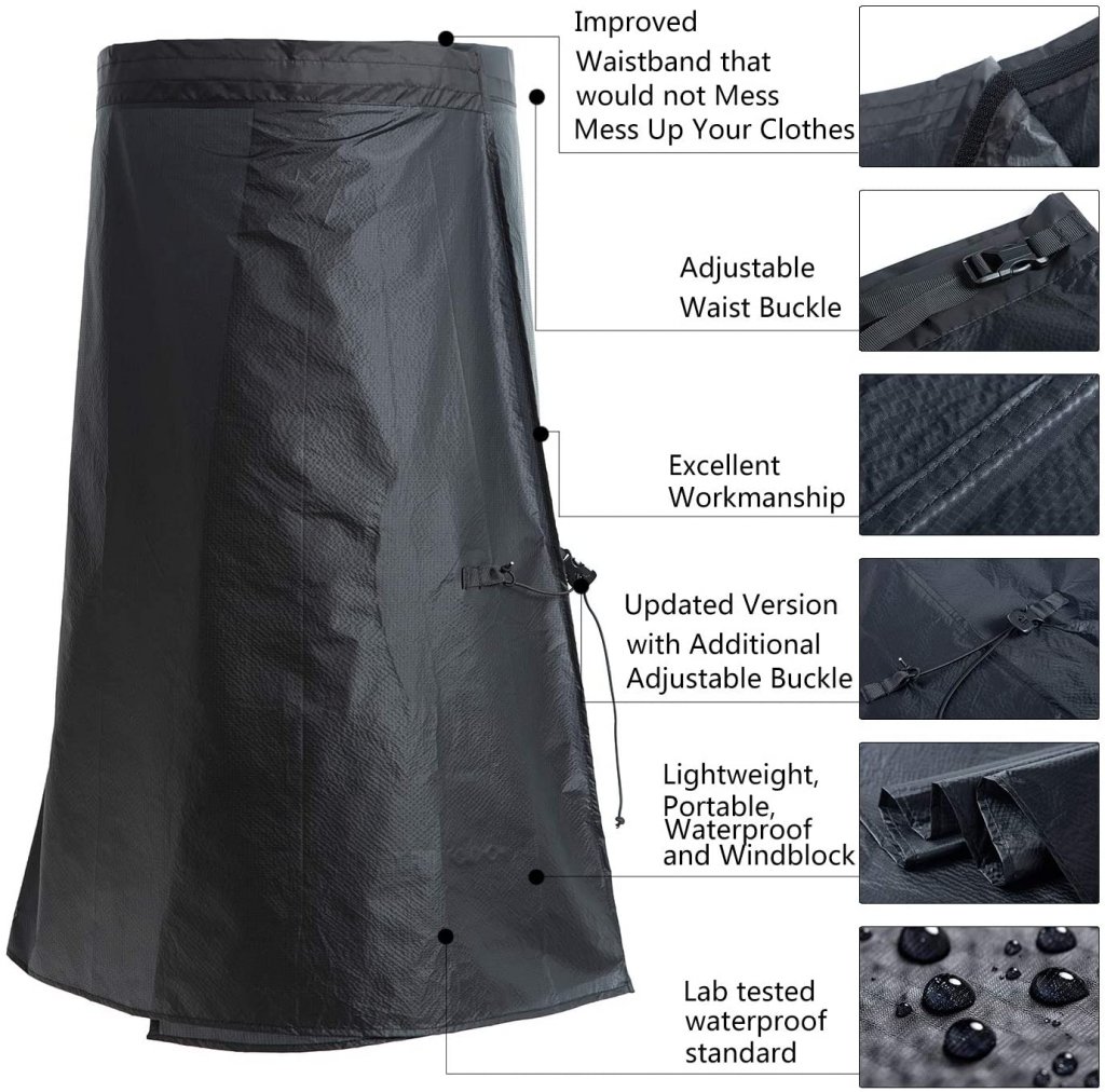 RAIN SKIRT / KILT (unisex) - Adventure Geek